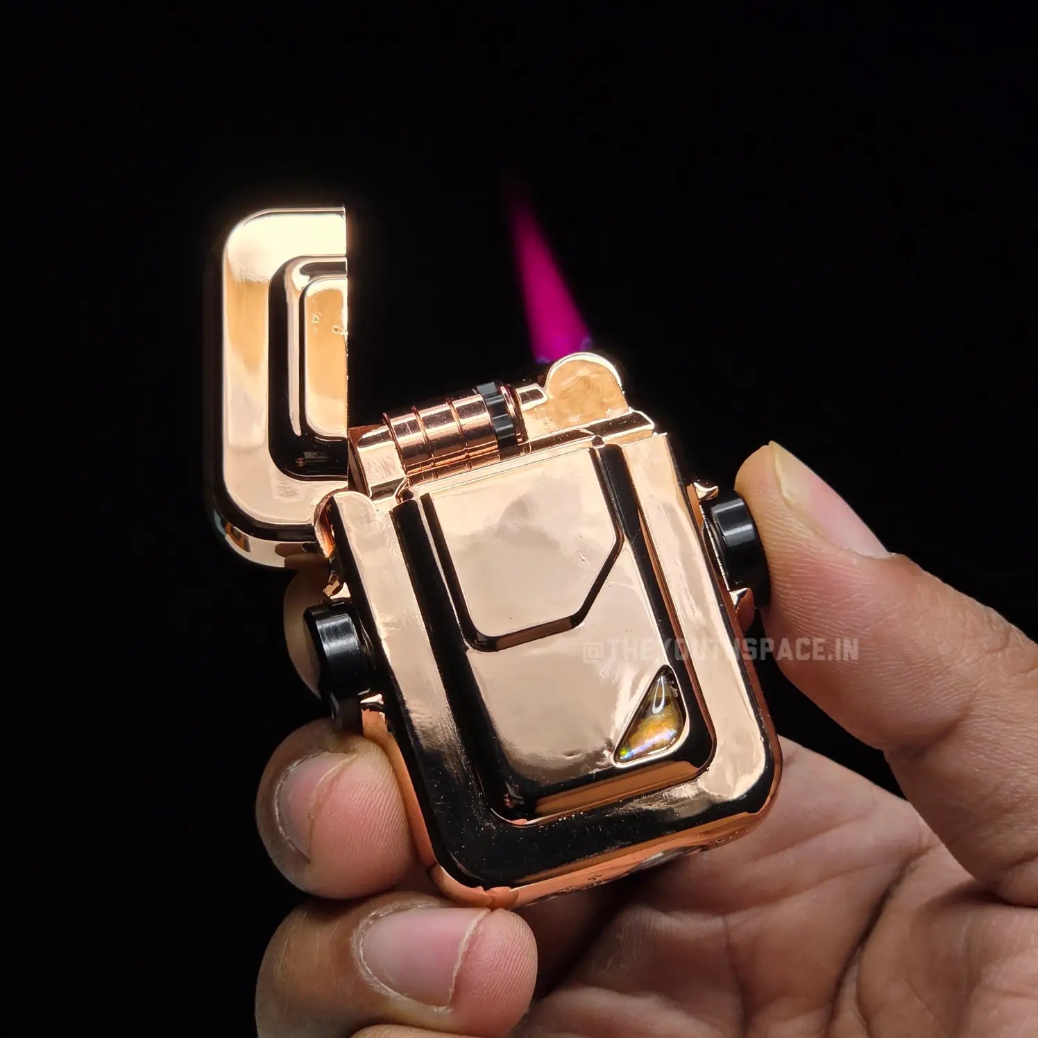 NOX Redline Spinner Red Flame Jet Lighter